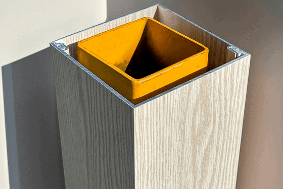 Aluminium Post Cover Wrap | Timber-look | DECO